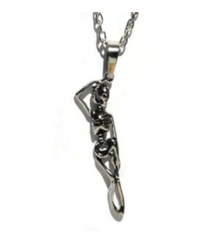 316L Stainless Steel Noose Hanging Skeleton Pendant Necklace | eBay