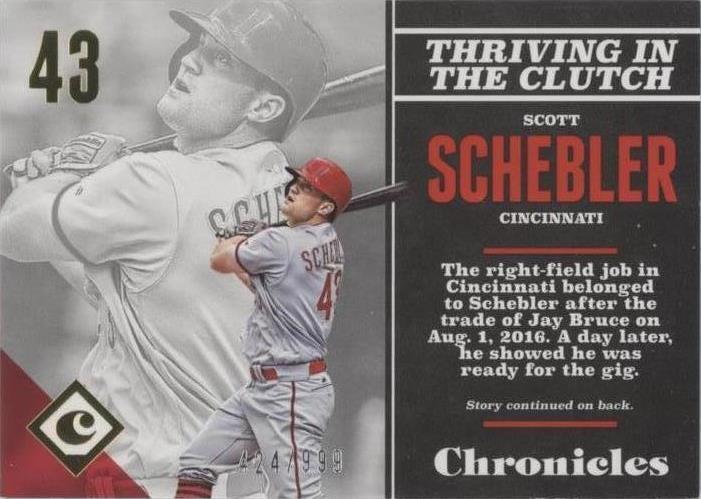 2017 Panini Chronicles - Scott Schebler #27 Gold /999 for sale online ...