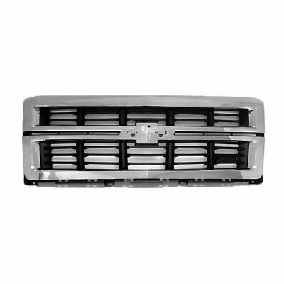2014-2015 Silverado 1500 Chrome Z71 Grille 23259621 Chrome w/ Black ...
