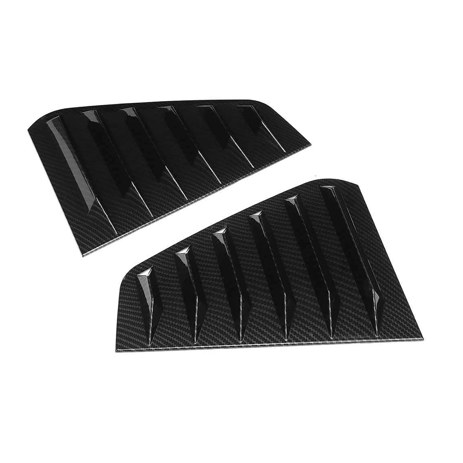 For VW Golf MK7 MK7.5 GTI R 14-19 Carbon Look Window Louver Rear Side ...