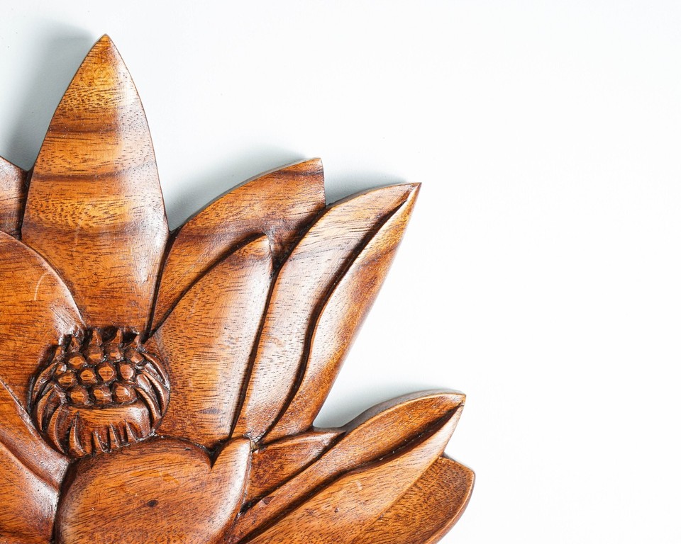 Lotus Flower Decor, Wooden Lotus Flower, Hanging flower Wall Art, Gift ...