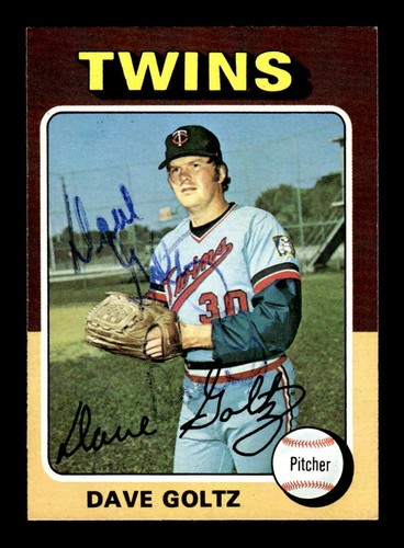 1975 Topps #419 Dave Goltz HAND SIGNED AUTO | eBay