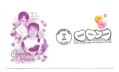 3833 Candy Hearts Artcraft FDC | eBay