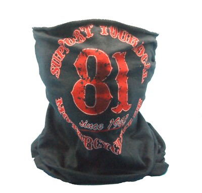 Hells Angels Support 81 Sciarpa Multifunzionale "SUPPORT 81 MOTORCYCLE ...