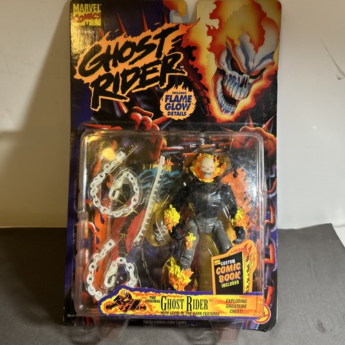 Vintage Ghost Rider Action Figure Exploding Ghostfire Chest Toybiz ...