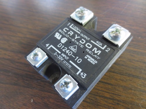 CRYDOM D1240-10 SOLID STATE RELAY - input 3-32V, output 120V. 40A | eBay