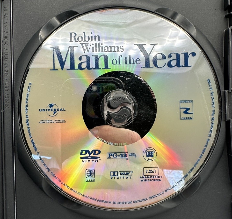 Man Of The Year DVD Widescreen Robin Williams Christopher Walken 2007 25193232625 | eBay