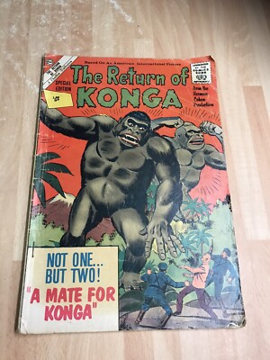 Charlton Comics. “ The Return Of Konga”. #1 Vol 1 / 1962 Special ...