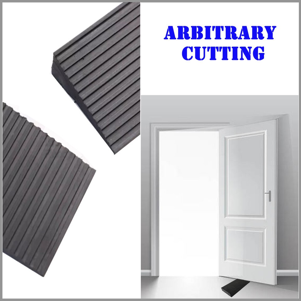 Non-Slip Solid Rubber Threshold Ramp cuttable Black Engineering Equipment | eBay
