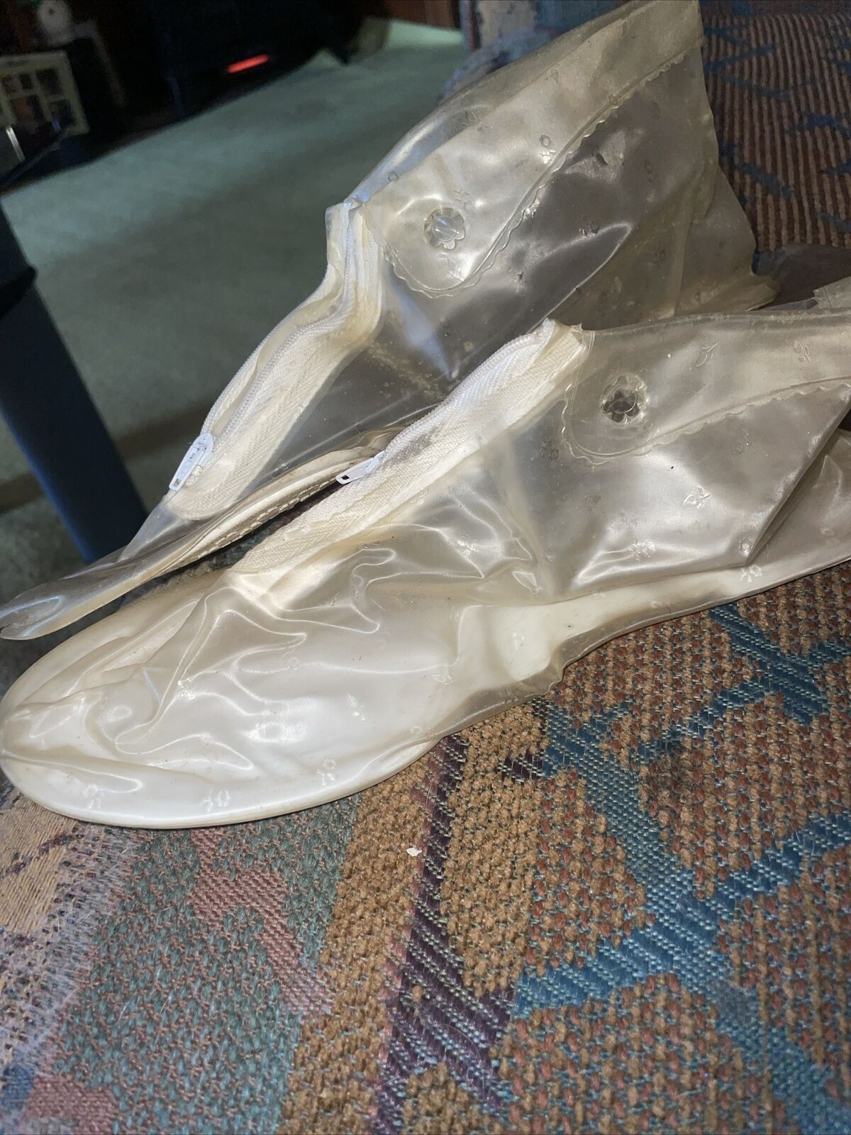 Pair Of Vintage Folding Rain Boots Shoe Cover Zippers 90’s | eBay