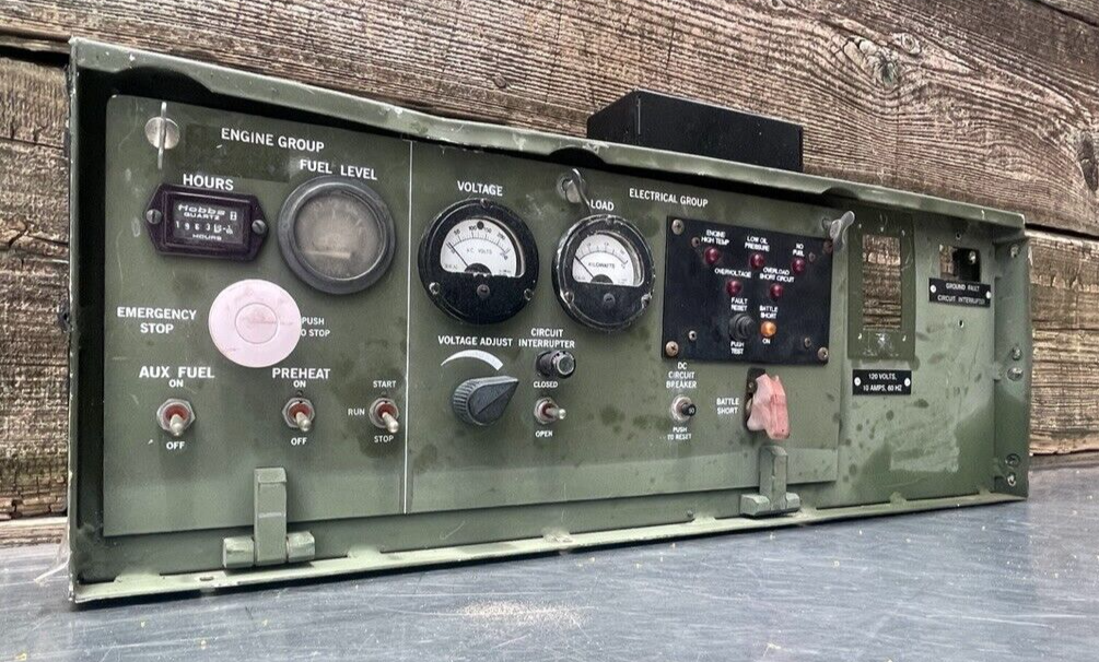 FERMONT MEP-831A, MEP 831 YANMAR L70 INSTRUMENT GAUGE CONTROL PANEL ...