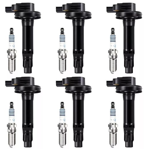 Motorcraft 6x Ignition Coil DG520 + 6x Spark Plug SP520 For 10-14 Edge ...
