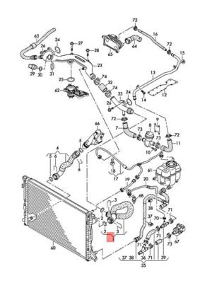 NEU AUDI Q7 4MB 4MG KÜHLMITTELSCHLAUCH MIT SCHNELLSPANNKUPPLUNG ...