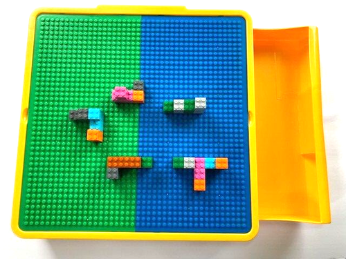 Kids Only LEGO Building Lap Table w/ Storage Drawer, Handle * PLUS 100 ...