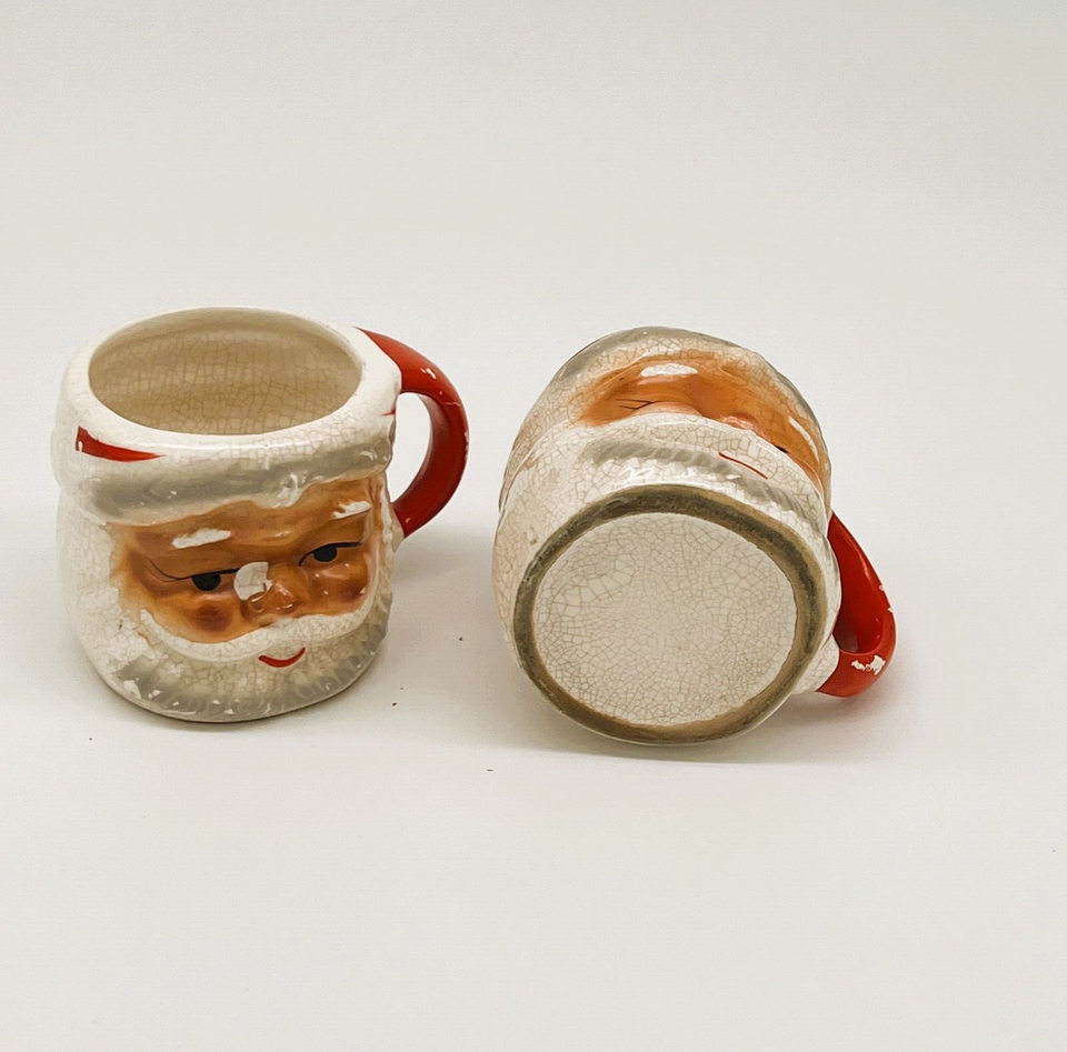 Vintage (2) Christmas Santa Claus Mugs - TX747 | eBay