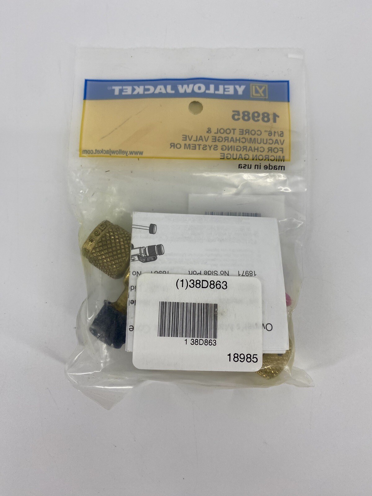 YELLOW JACKET 18985 Vacuum/Charge Valve for sale online | eBay