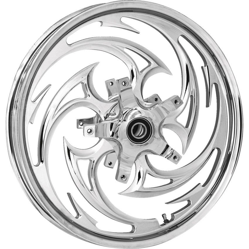 RC One-Piece Forged Savage Chrome Stock Rotor Front Wheel for Harley 24 ...