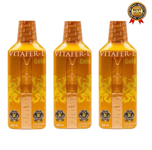 3 Bottles of VITAFER L-Gold - Multivitamin - 500ml 🔥(ORIGINAL) 🔥 | eBay