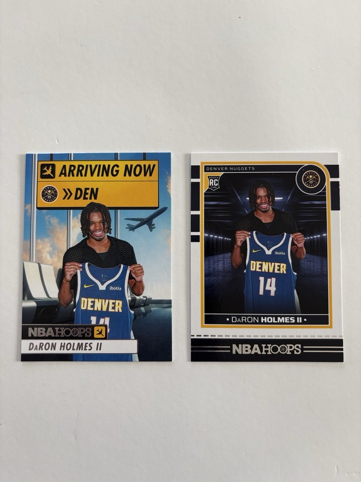 24-25 NBA Hoops DaRon Holmes II Arriving Now #30 + Base #252 (RC ...