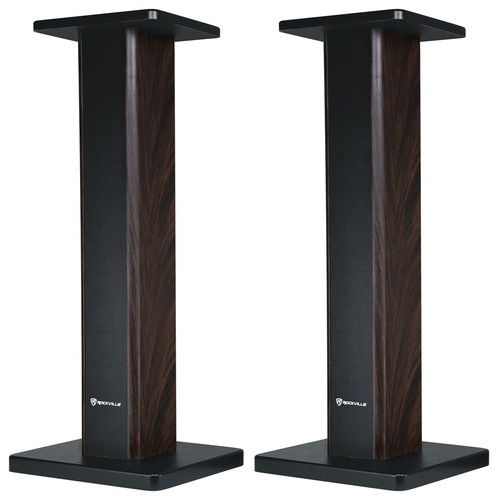 (2) Rockville 28" Wood Studio Monitor Speaker Stands For Alesis M1 ...