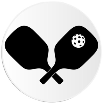 Pickleball Rackets - Circle Sticker Decal 3 Inch - Sport Game Dink | eBay