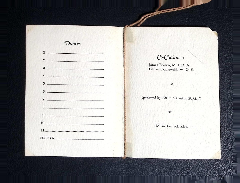 1940 "Varsity Swing" Dance Card Program – Woman’s Building, Nov 29 ...