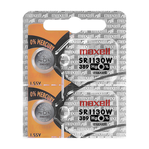Maxell 389 SR1130W Silver Oxide Watch Battery (2 Batteries) | eBay