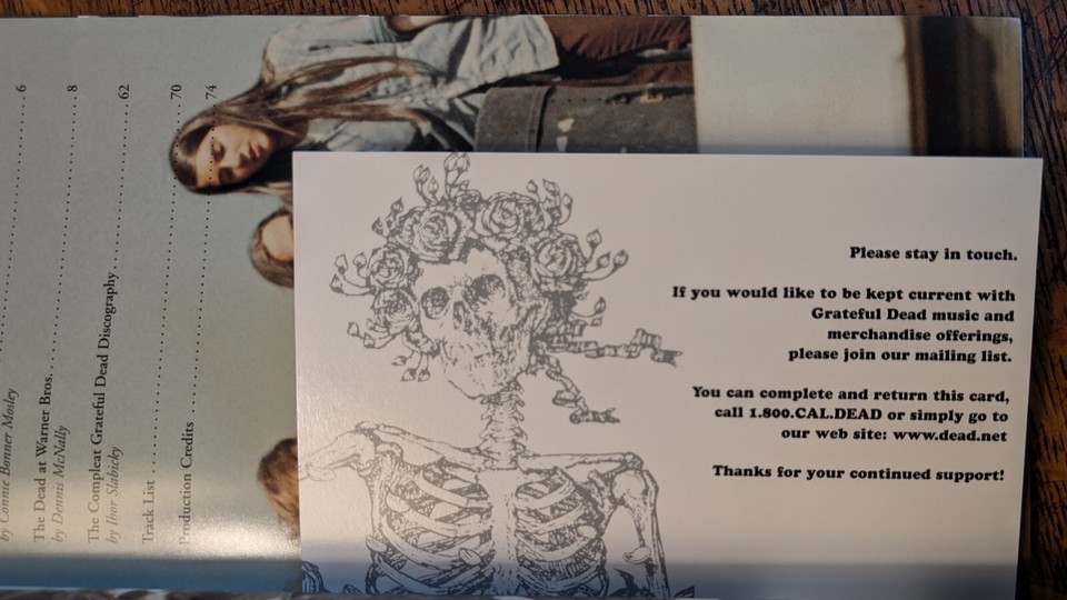 Grateful Dead The Golden Road Book - Replacement Booklet From CD Box ...