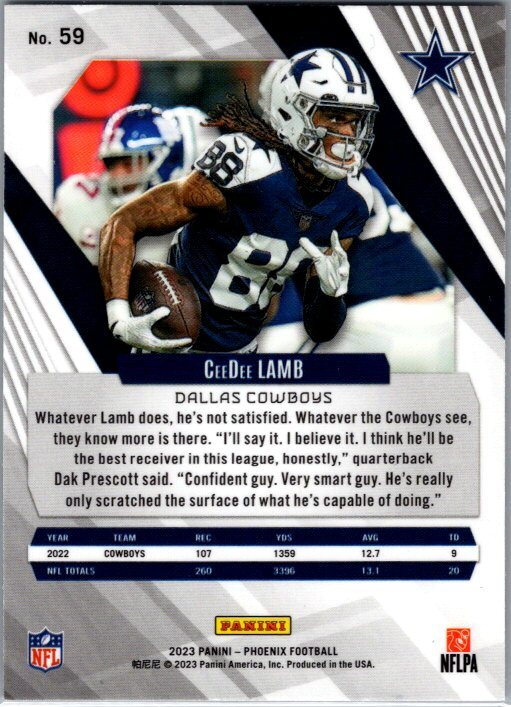 2023 Panini Phoenix #59a CeeDee Lamb Colorburst | eBay