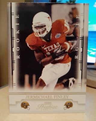 2008 JERMICHAEL FINLEY PRESTIGE #149 ROOKIE RC TEXAS LONGHORNS GREEN ...