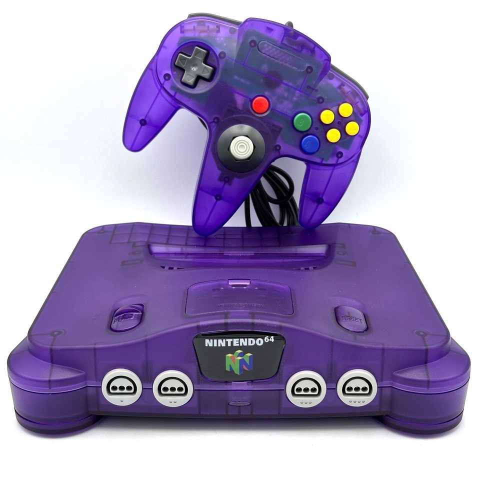 Nintendo 64 N64 *CHOOSE YOUR BUNDLE* Console + Controllers + Wires Set ...