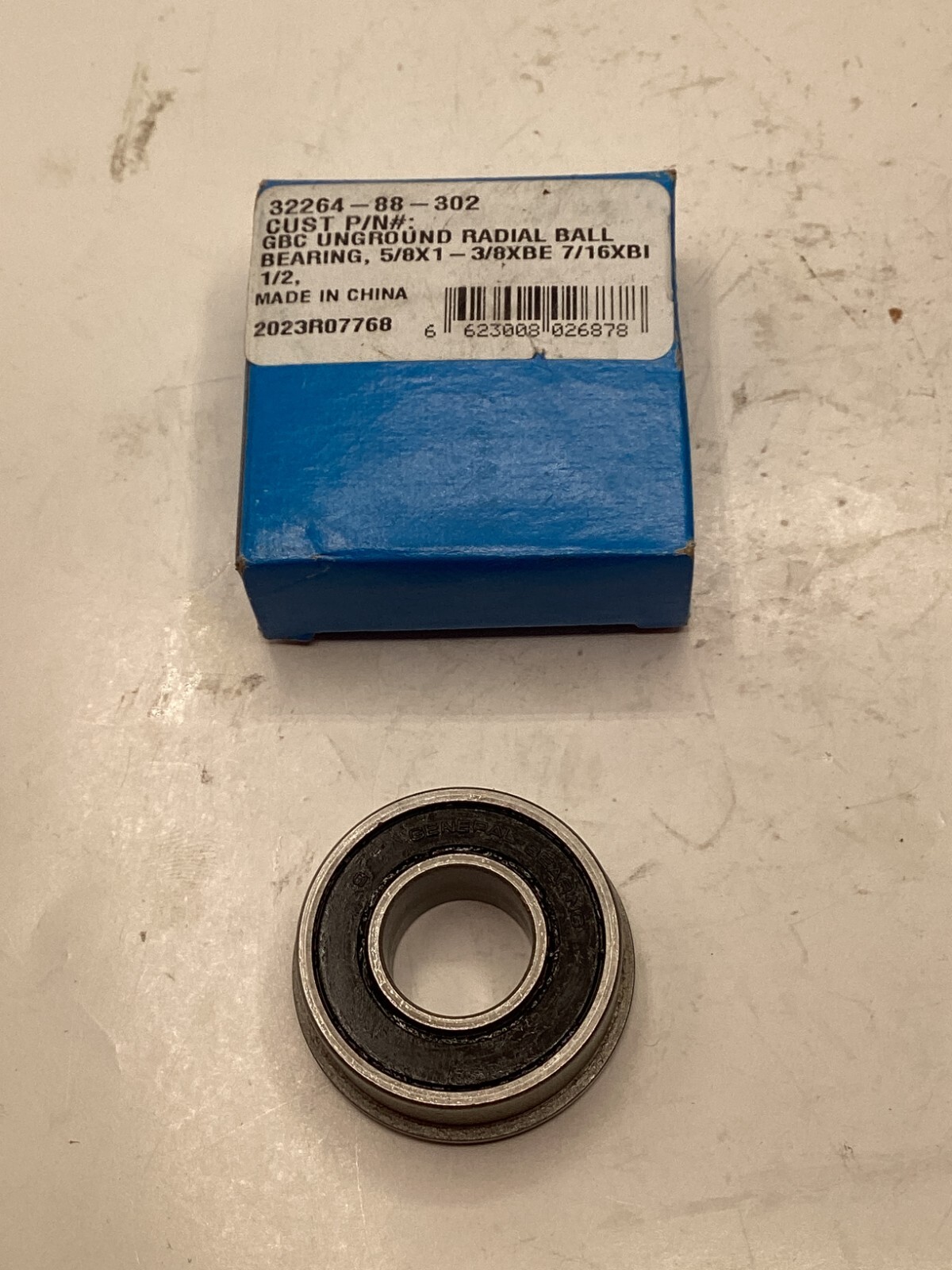 BGC Unground 32264-88-302 RADIAL FLANGED DEEP GROOVE BALL BEARING, 5/8 ...