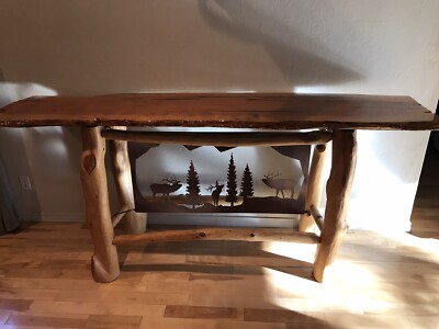 Live Edge Alligator Juniper, wood slab table, bar top. | eBay