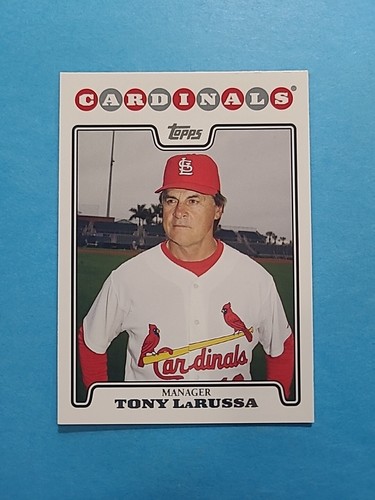 TONY LaRUSSA 2008 TOPPS BASEBALL CARD # 285 H4376 | eBay