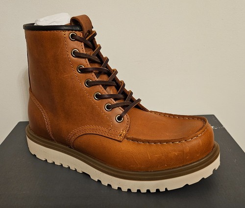 ECCO MEN'S STAKER MOC TOE BOOT Cognac EU40 | eBay