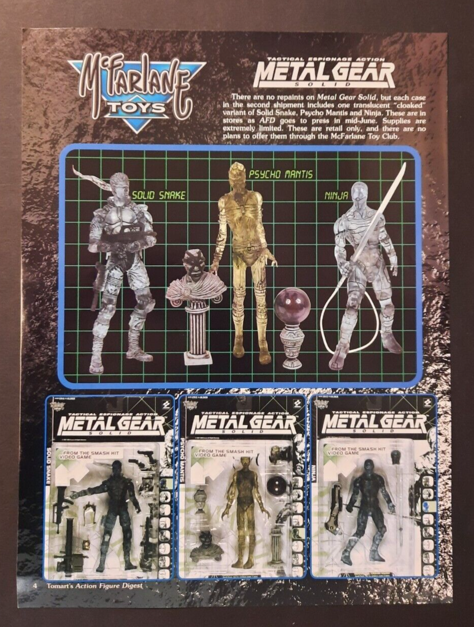 1998 METAL GEAR SOLID Action Figures Ninja ~ Magazine Preview Page ...