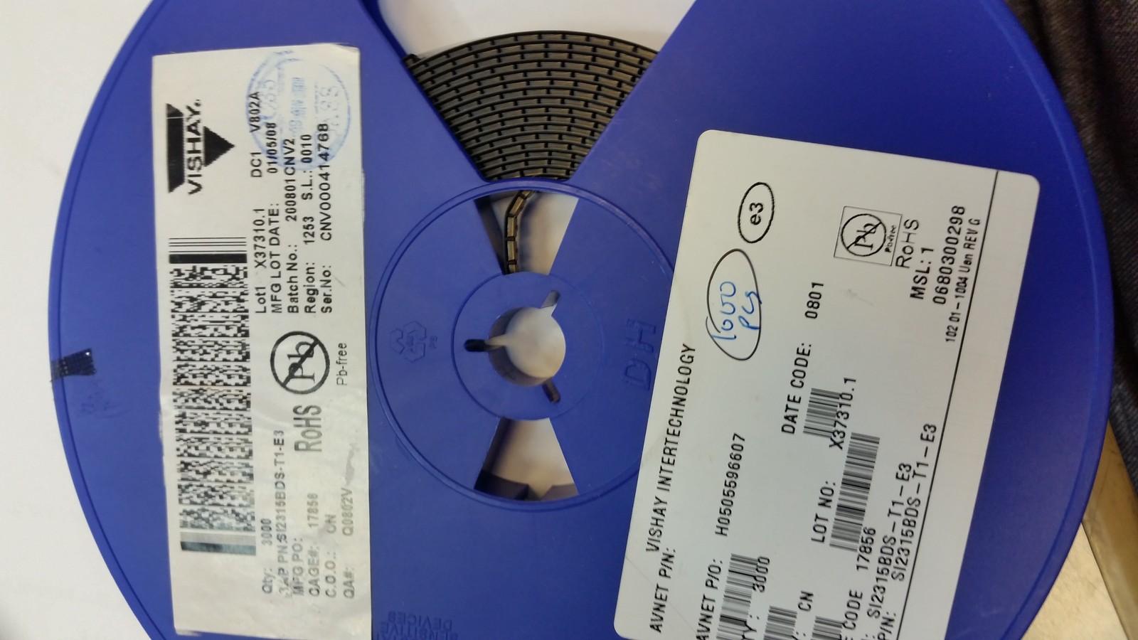 reel X 1000 Vishay SI2315BDS-T1-E3 MOSFET P-CH 12V 3A SOT23-3 | eBay