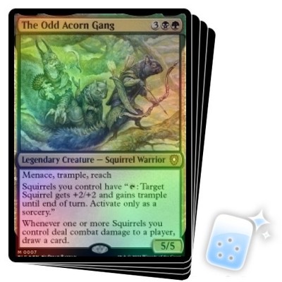 FOIL THE ODD ACORN GANG X4 Bloomburrow: Commander Magic MTG MINT CARD ...