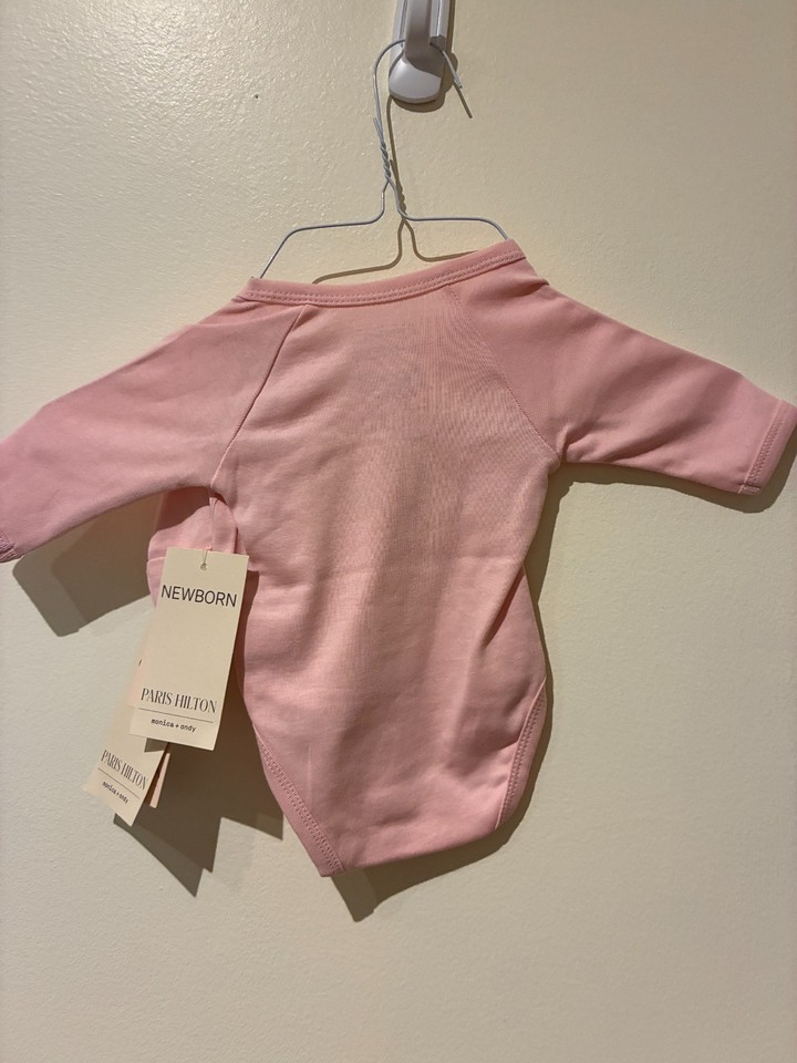 NWT Monica & Andy Pink Bodysuit & Hat - Newborn (NB) | eBay