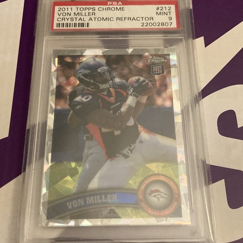 2011 Topps Chrome Von Miller Crystal Atomic Rookie Refractor Broncos ...