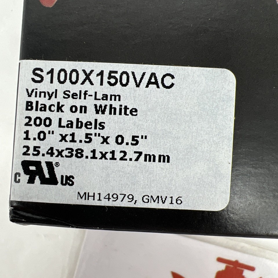 NEW (S100X150VAC) PANDUIT Self Laminating P1 label Cassette - 200 ...