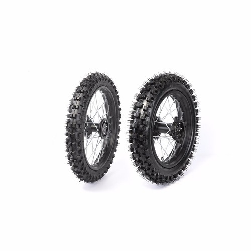 80/100-12 60/100-14 Tyre Rim Wheel set Pit Bike Atomik 110cc CRF50 70cc ...