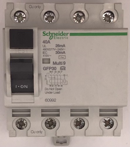 Schneider Electric GFP30 60992 Ground Fault Protector Multi 9 40A 480y ...