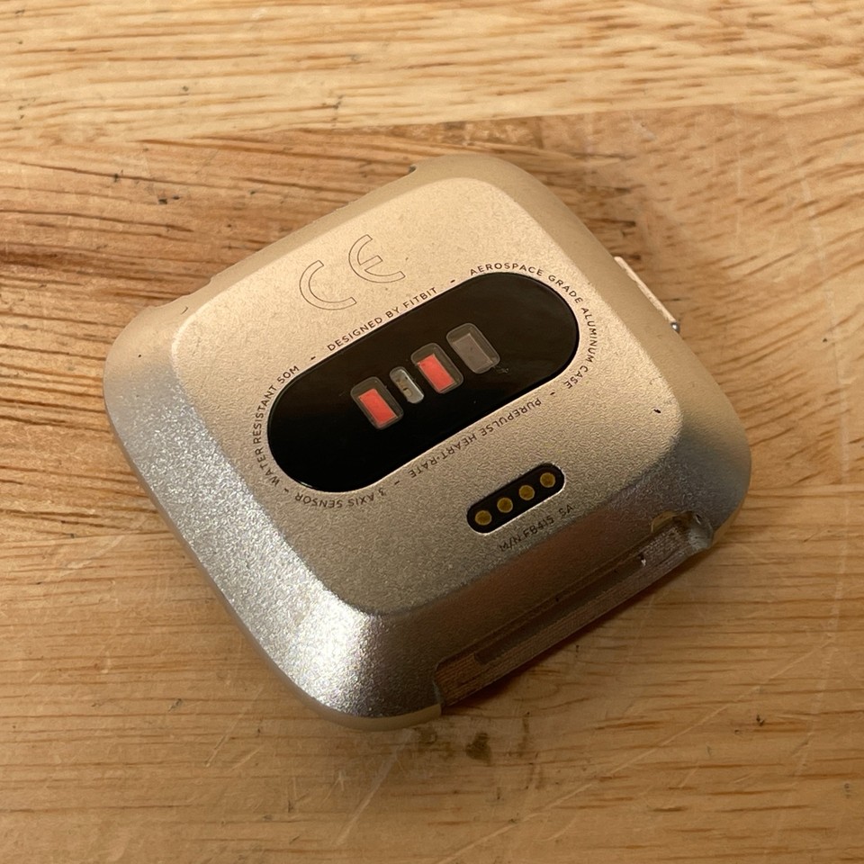 Fitbit Versa Lite Edition FB415 Silver Bluetooth Heart Rate Monitor ...