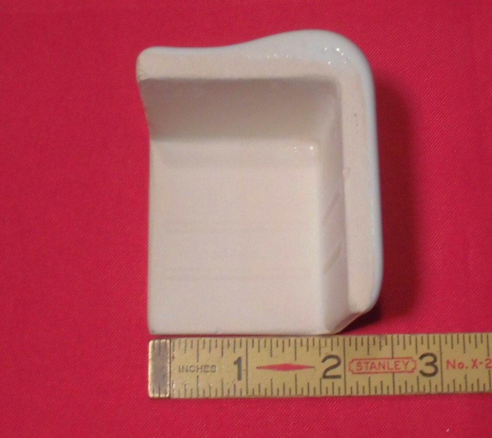 1 pc. #SL10 Gloss White: V Cap Corner Ceramic Trim Tile, Countertop ...