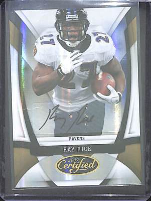 2009 Certified Football Gold Autograph #12 Ray Rice No 7 of 25 | eBay