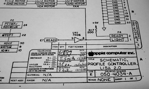 Apple Lisa 2.0 Profile Controller Schematic - 24" X 36" | eBay