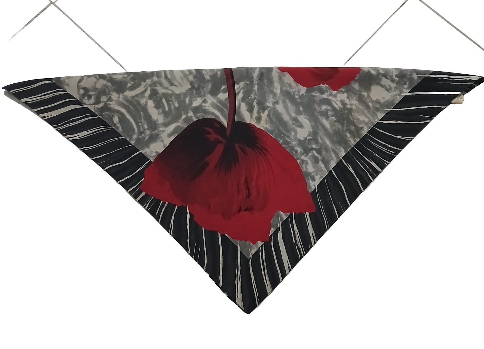 Street One Floral Print Polyester Square Scarf Handkerchief Neckerchief ...