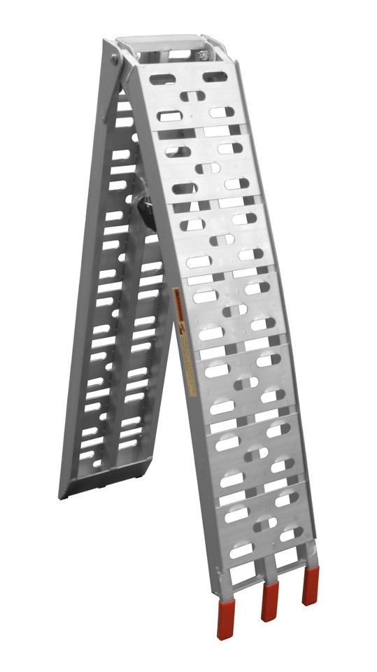 MOTORCYCLE MOTOCROSS MX BIKE ALUMINIUM FOLDING VAN TRAILER LOADING RAMP ...