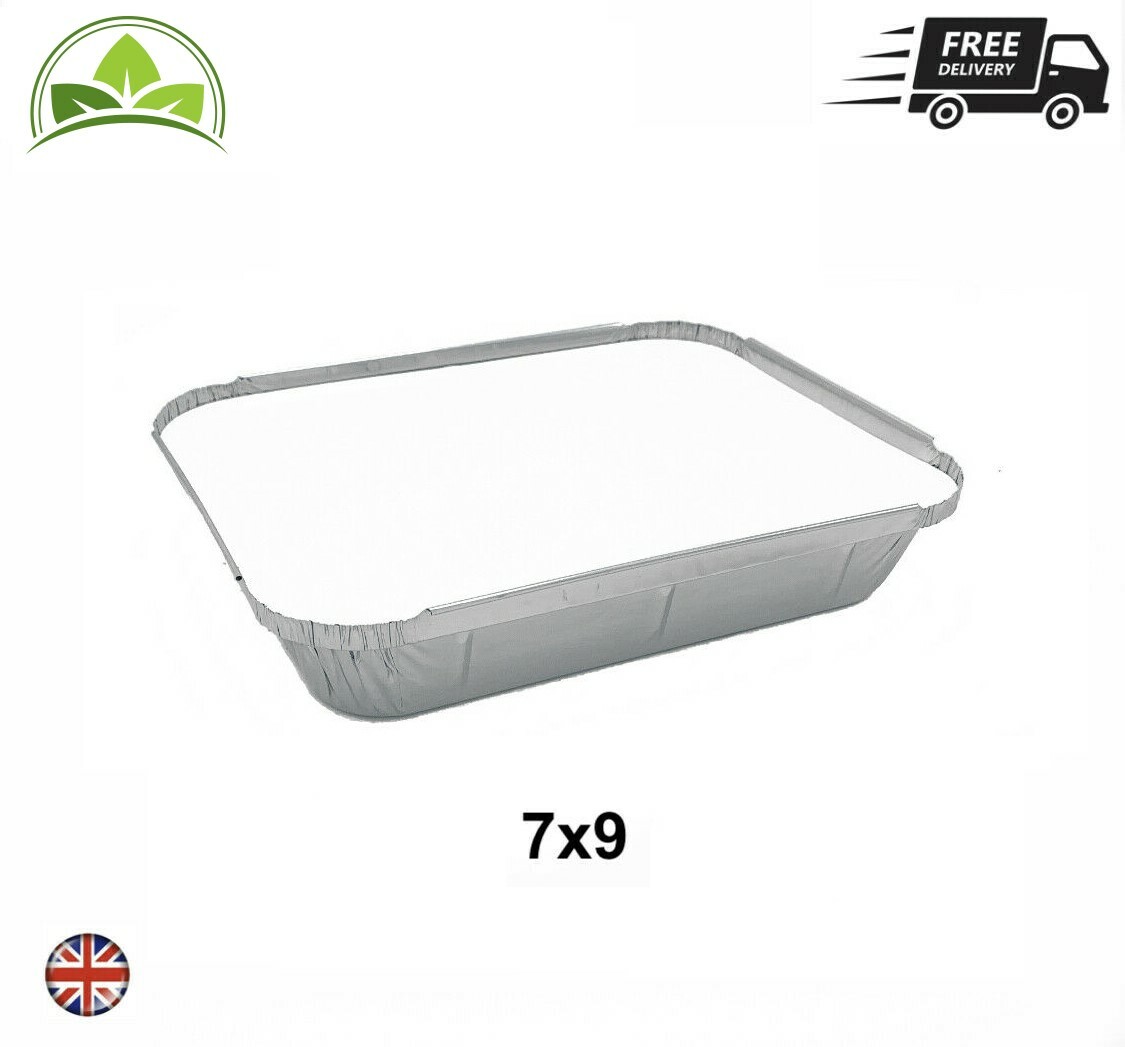 Aluminium Foil Food Containers Take Away Box No1 - No2 - No6a - 9x9 ...